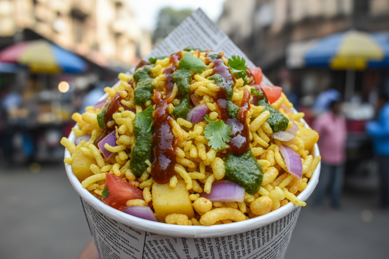 Bhel Puri Recipe | Mumbai Beach Chaat with Phoran Chat Masala