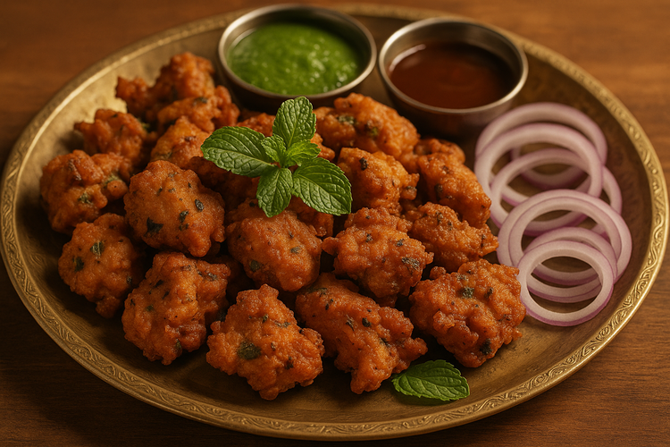 Crispy Chicken Pakoda Recipe with Phoran Masala - Perfect Tea-Time Snack