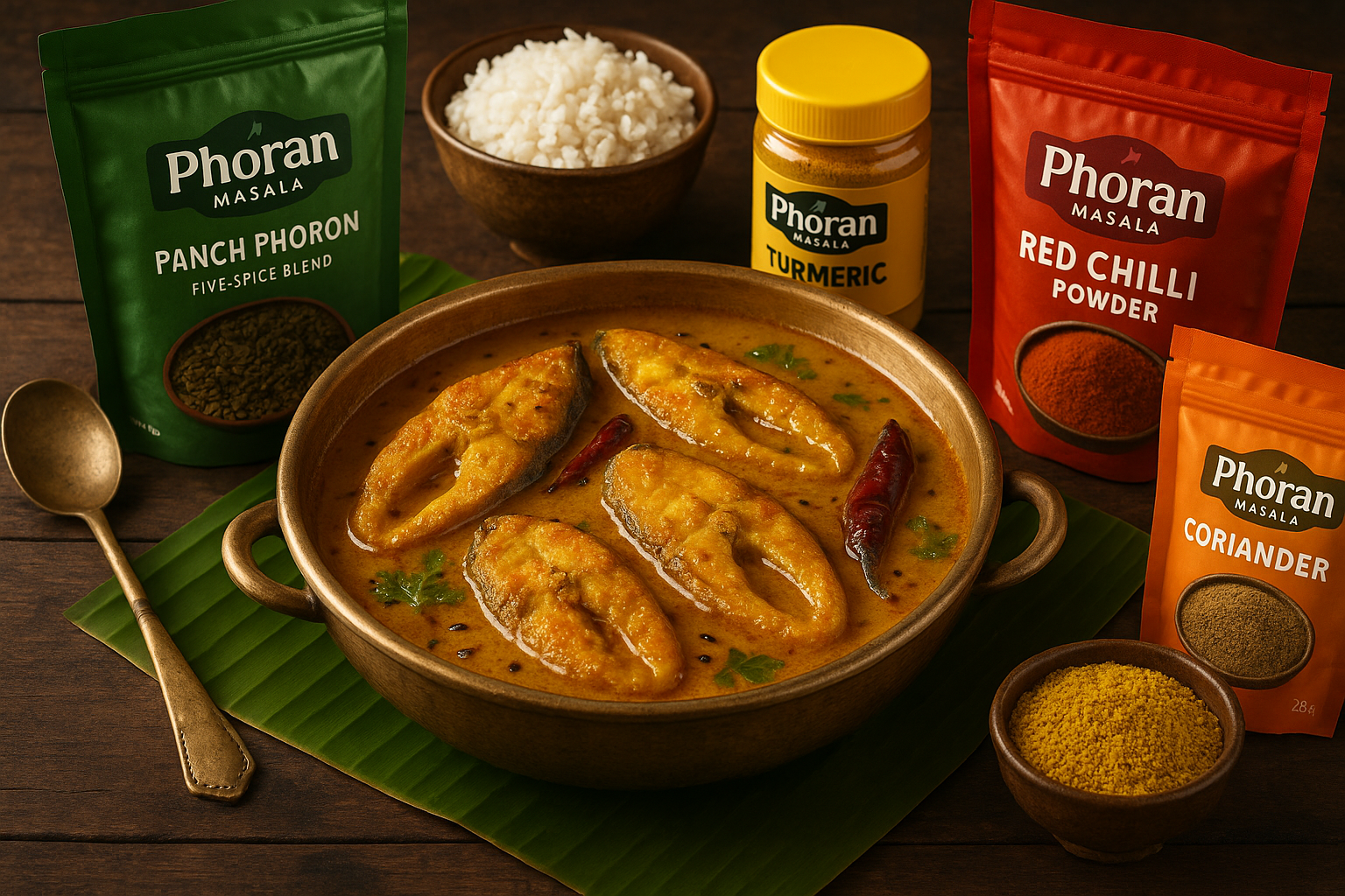 Bengali Fish Curry Recipe (Macher Jhol) - Step-by-Step Guide with Panch ...