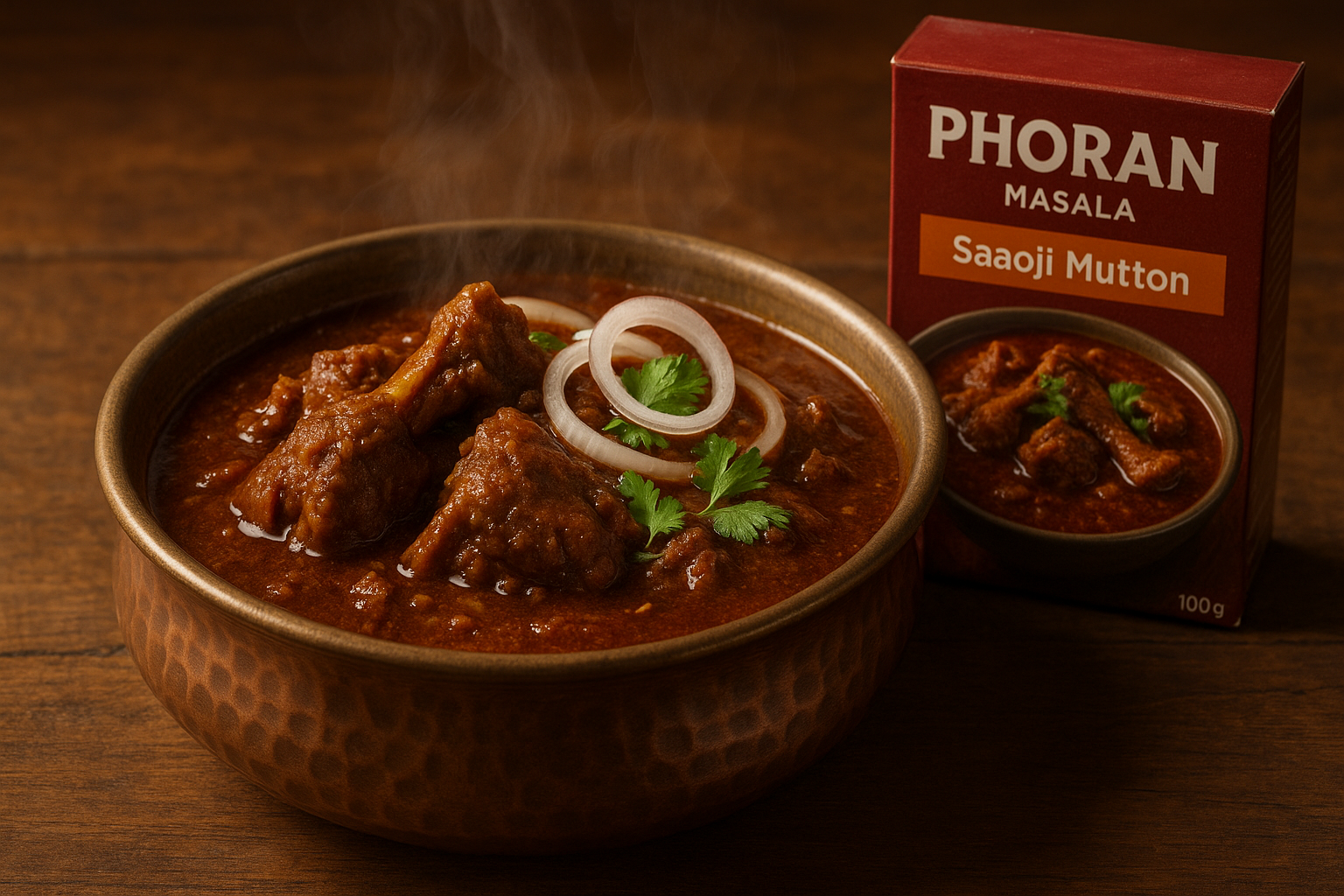 Saoji Mutton Recipe with Phoran Masala - Authentic Nagpur Fiery Curry Guide