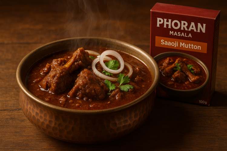 Saoji Mutton Recipe with Phoran Masala - Authentic Nagpur Fiery Curry Guide
