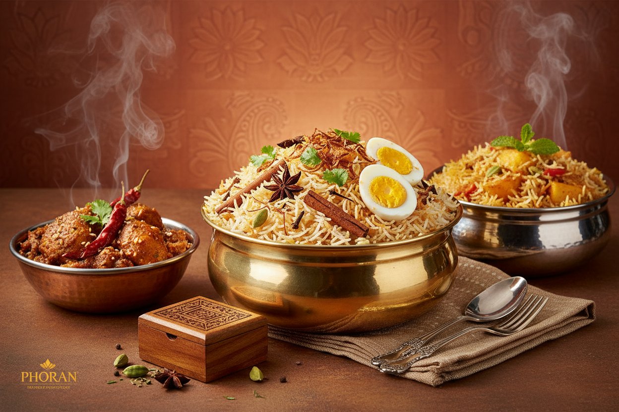 Hyderabadi Biryani Recipe | Royal Dum Biryani with Phoran Spices